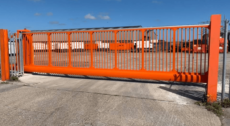 Commercial Orange gate | Garage Doors, Automatic Doors, Electric Gates ...
